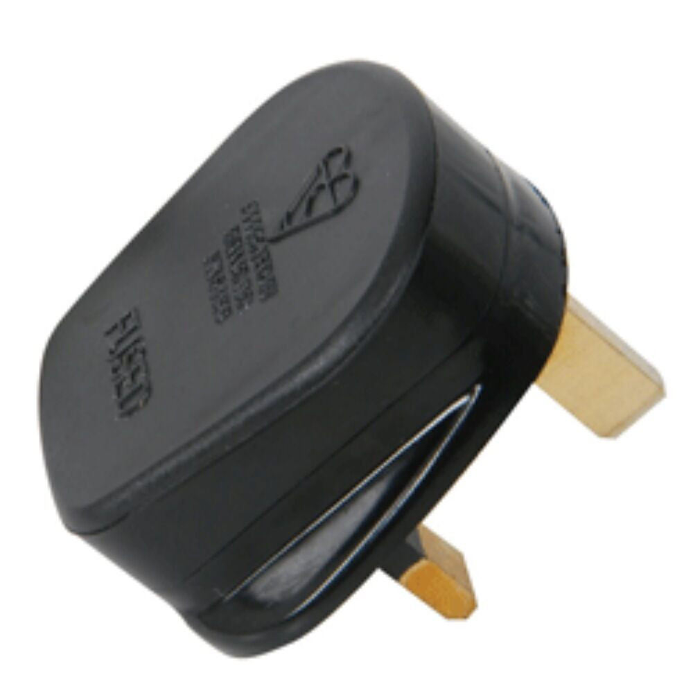 3A Fuse Black Plug Top